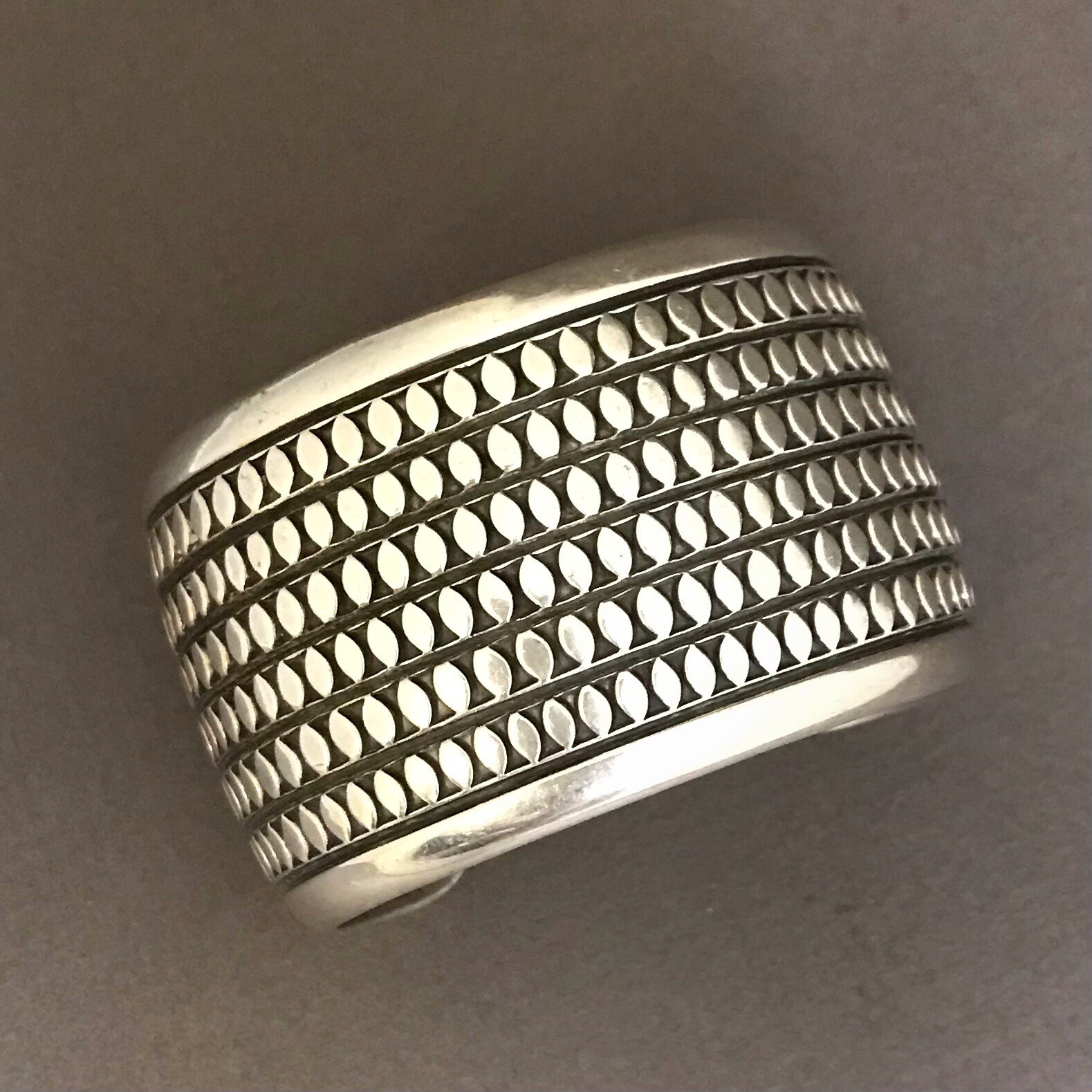 Native American Cippy Crazy Horse Large Sterling Cuff… - Gem