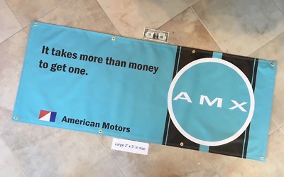 AMC AMX Garage Banner Sign (Large 2'x5') | eBay
