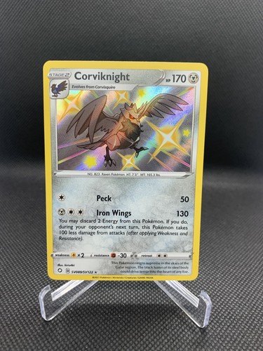 Corviknight - SV089/SV122 - Shining fates shiny Vault Rare pokemon card ...