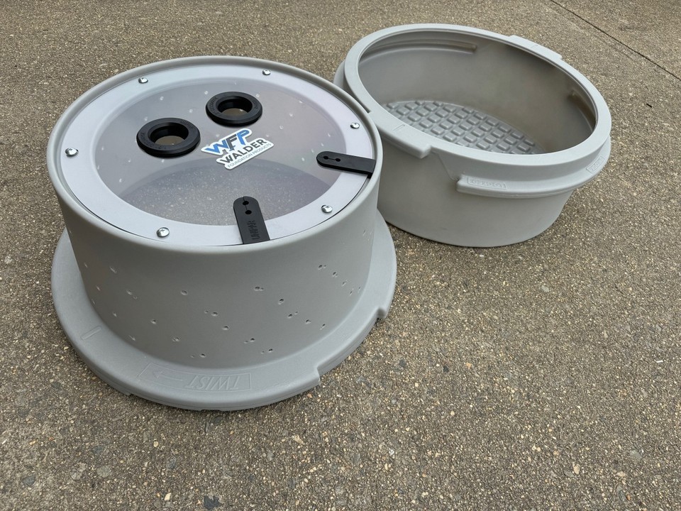 WFP 18" Two Piece Twist Lock Basin – Durable Outdoor Drainage Catch ...