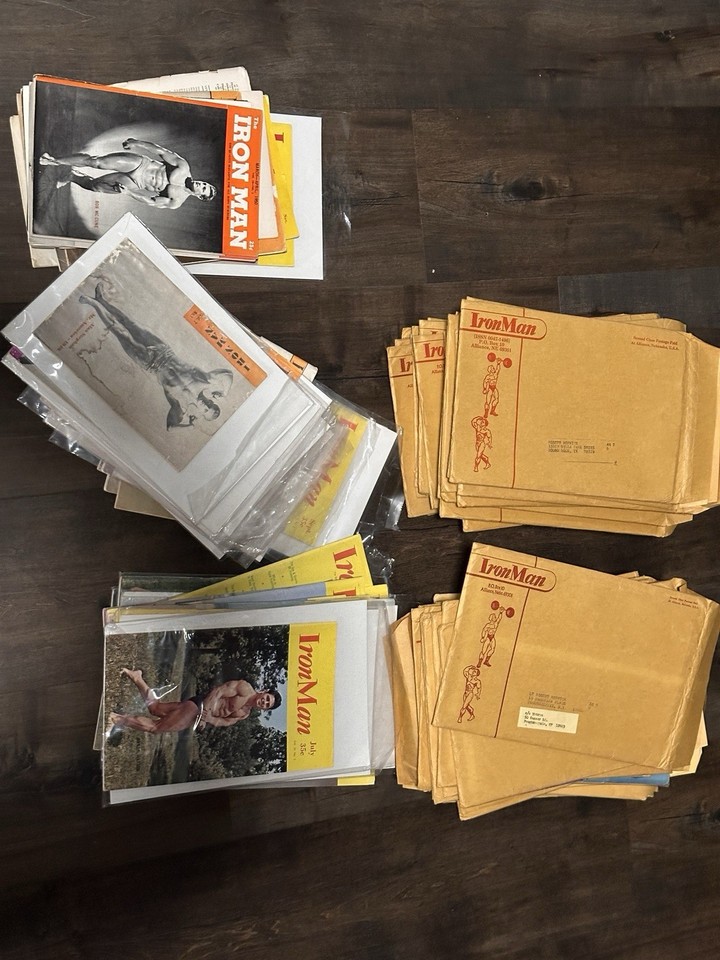 140 Issues Iron Man Magazine Bodybuilding Weightlifter Strongman ...