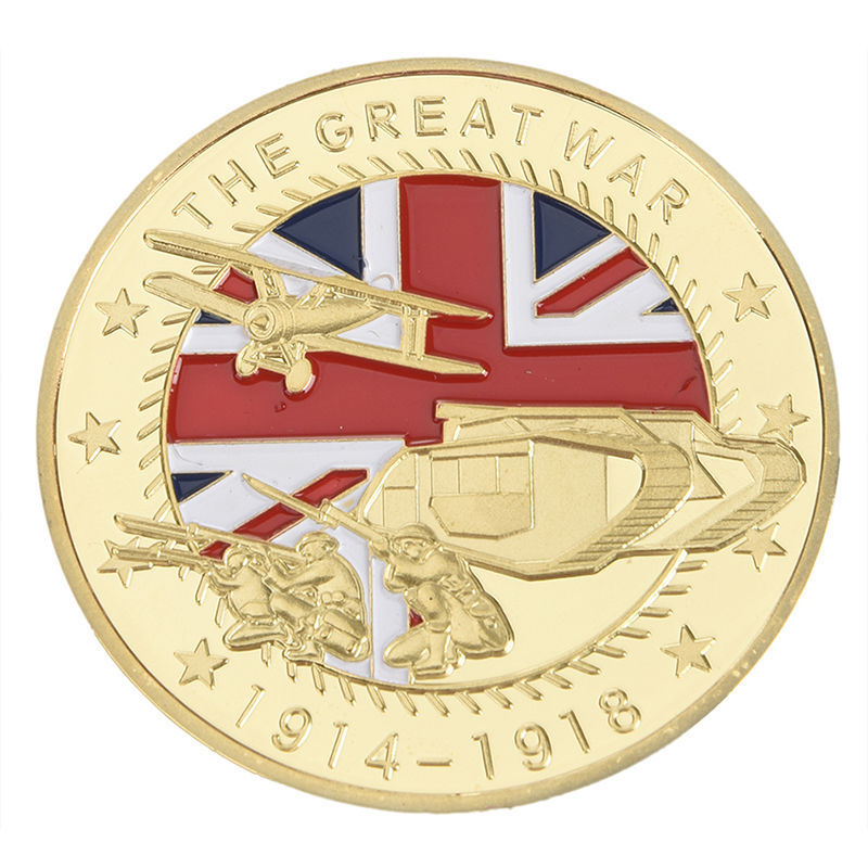 Gold Color The Great War Commemorative Coin Collection Colored ...