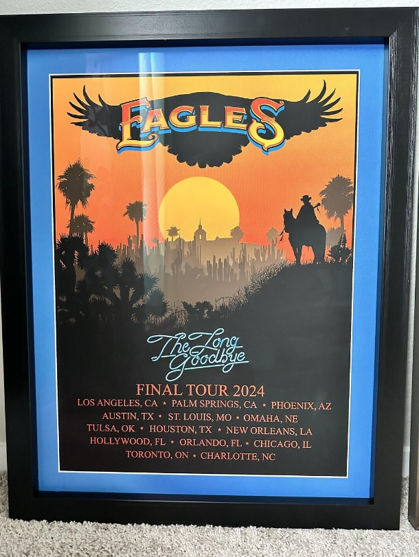 The Long Goodbye 24 Final Tour Poster, Rock Band Lover, Country Music ...