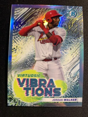 JORDAN WALKER #VV-13 VIRTUOSIC VIBRATIONS INSERT - 2022 BOWMAN ROOKIE ...