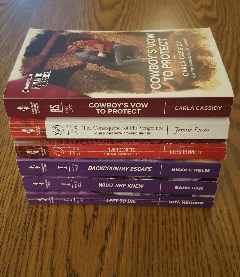 Lot of 6 Harlequin Paperback Books Random Romance, Suspense, Intrigue ...