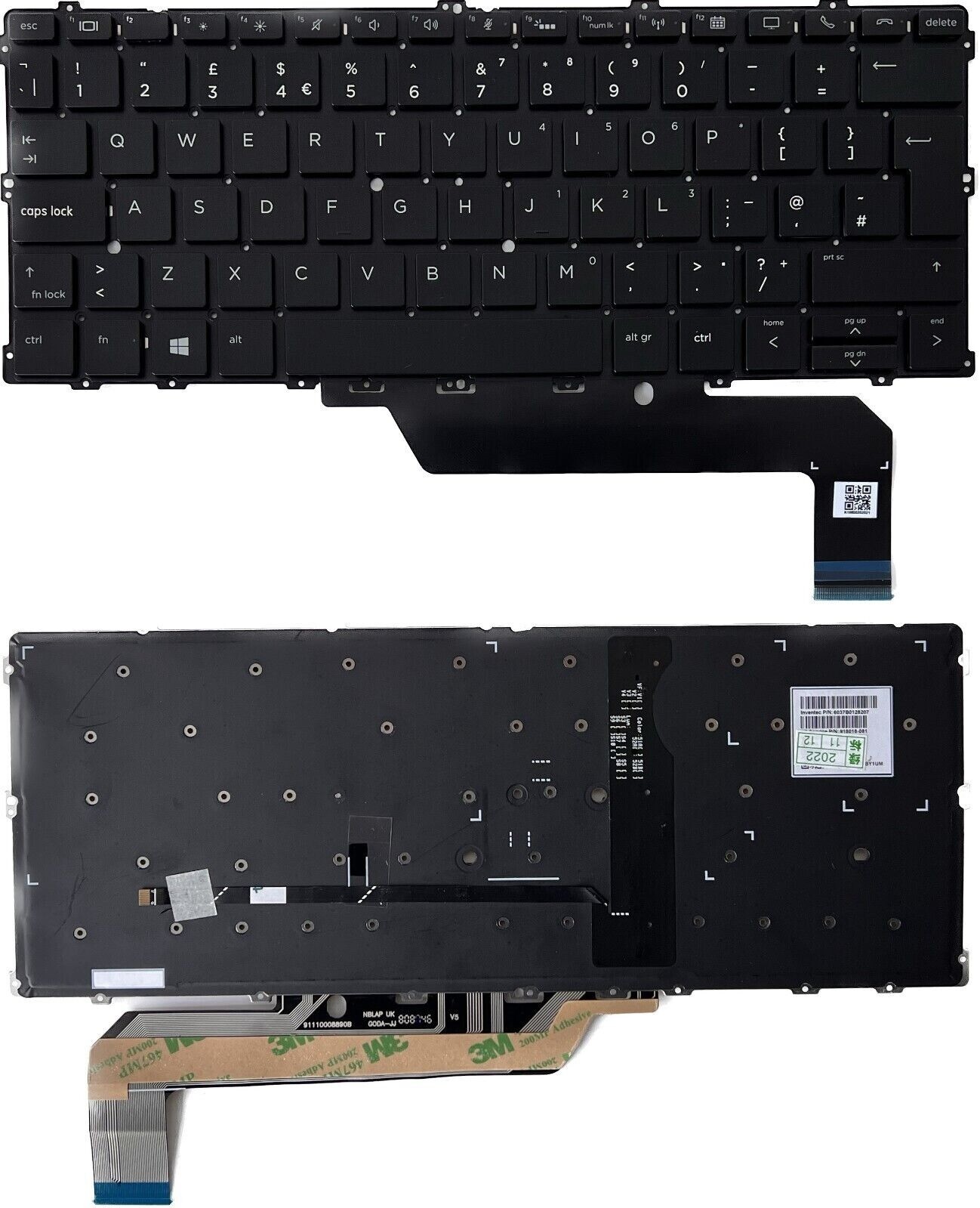 HP Elitebook x360 1030 G2 Keyboard UK layout Backlight REPLACEMENT ...