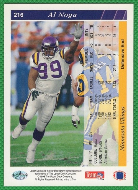 1993 Upper Deck - #216 Al Noga for sale online | eBay