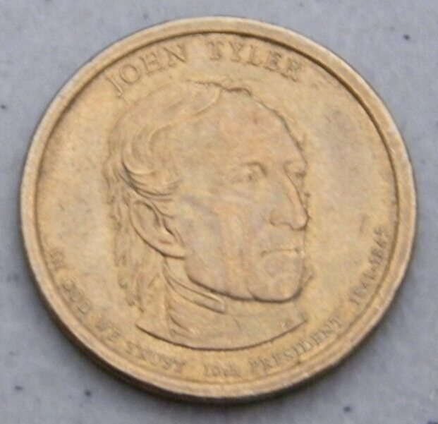 2009-D JOHN TYLER PRESIDENTIAL DOLLAR $1 COIN 2009D UNITED STATES U.S ...