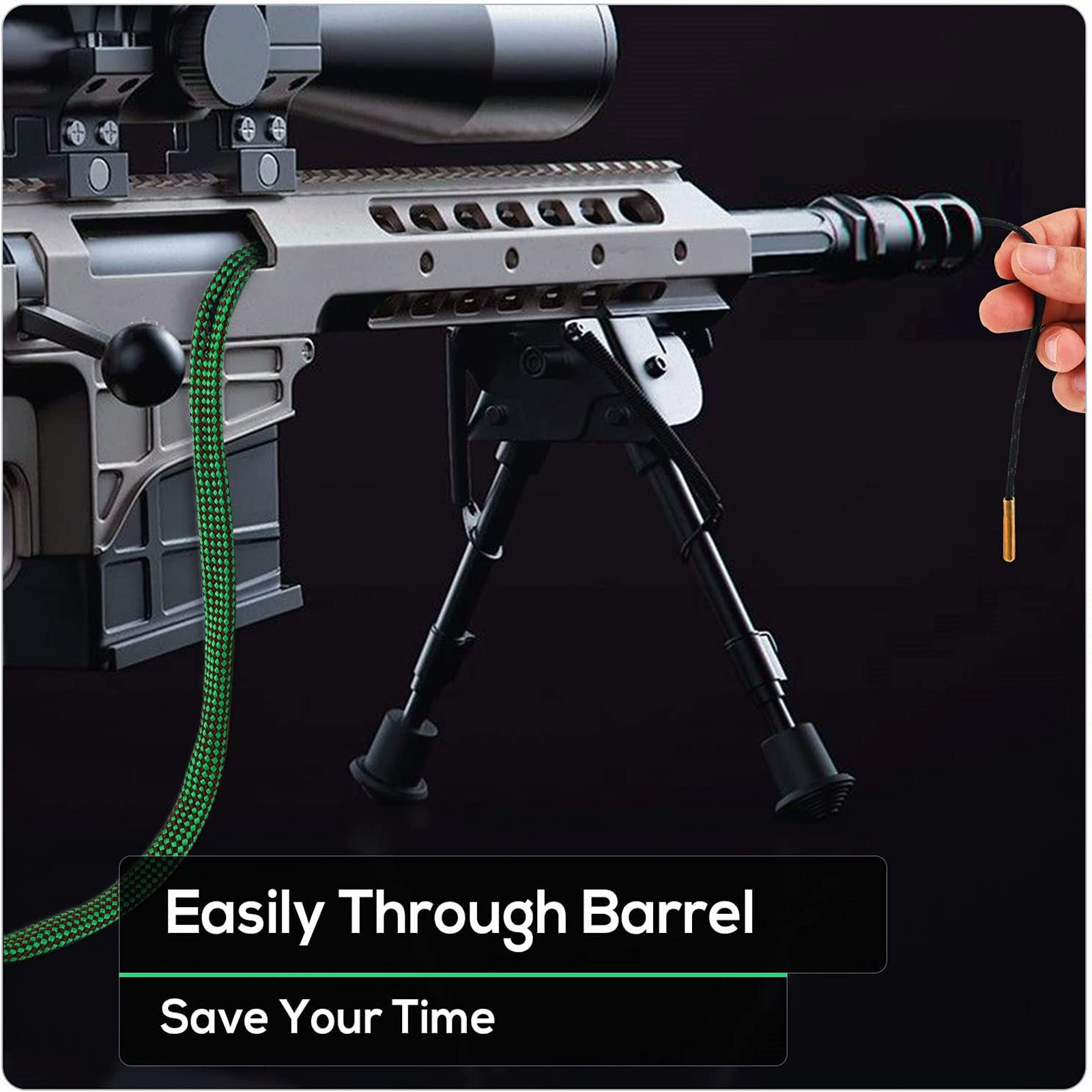 2 PCS Bore Rope Gun Snake Barrel Cleaners for Guns | eBay