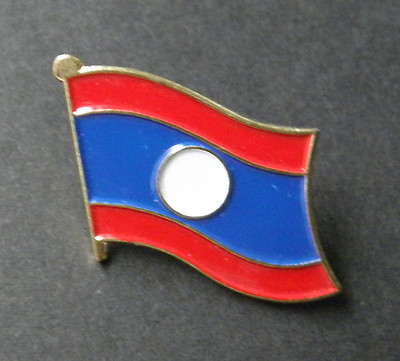 LAOS FLAG LAPEL PIN BADGE 3/4 INCH | eBay