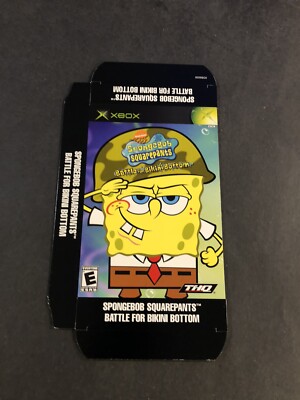 spongebob battle for bikini bottom xbox Promo Display Box Only never ...