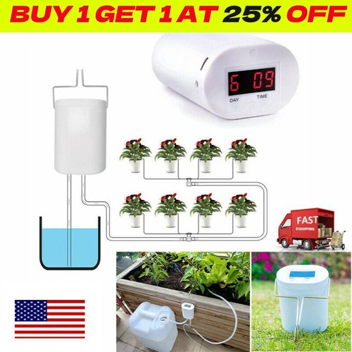 Automatic Drip Irrigation System Controller Garden Plant Self Watering ...