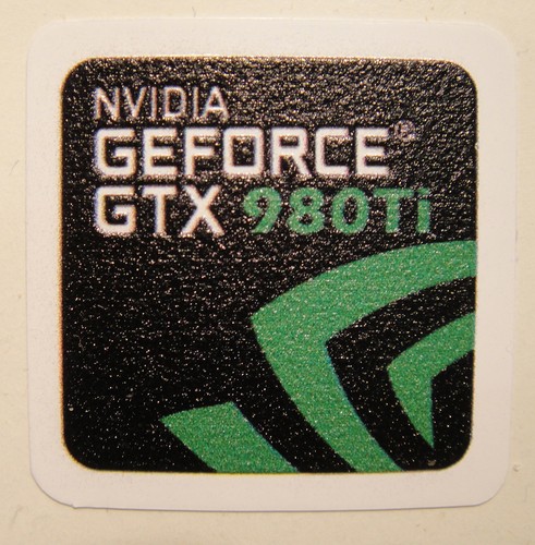 nVidia GEFORCE GTX 980 Ti Sticker Logo Decal for laptop/desktop ...