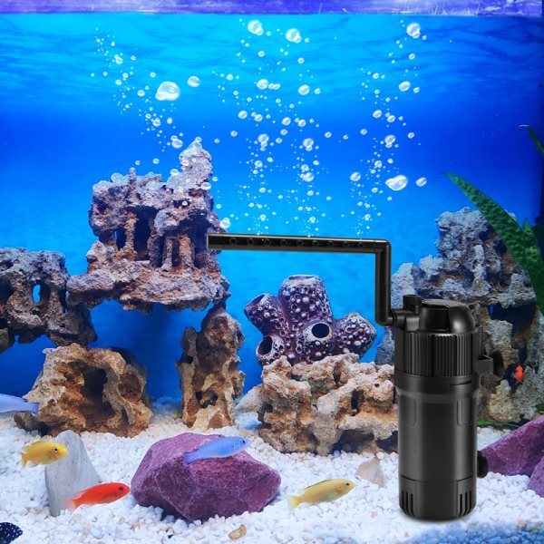 200 Gallon Aquarium Filter UV 16w UV Sterilizer Fish Tank Oxygen Water ...