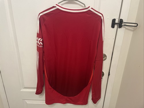 Adidas Manchester United 24/25 Long Sleeve Home Jersey Men Slim Fit ...