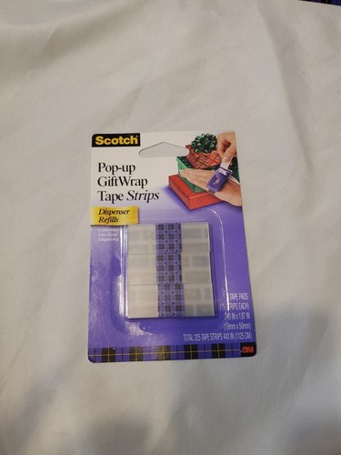 4 Scotch Pop-Up Gift Wrap Tape Strip Refills 900 Total (75 Strips X 12 ...
