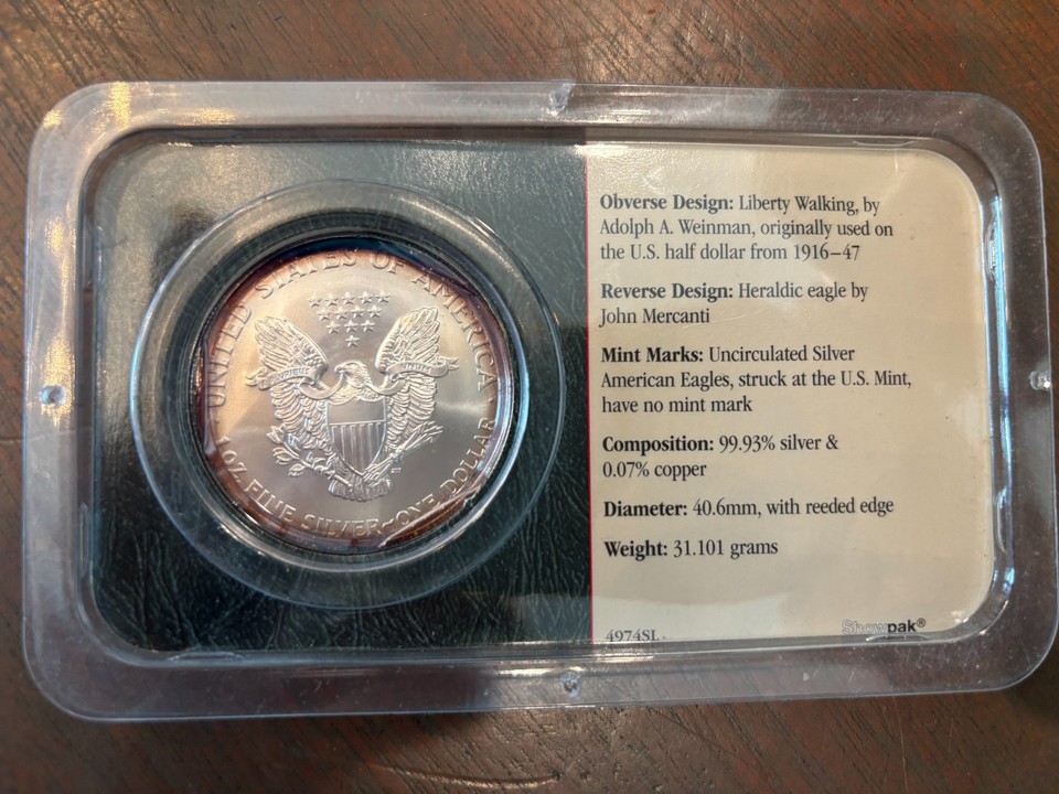 2002 U.S. American Silver Eagle Dollar $1 Uncirculated 1oz Littleton Packaging | eBay