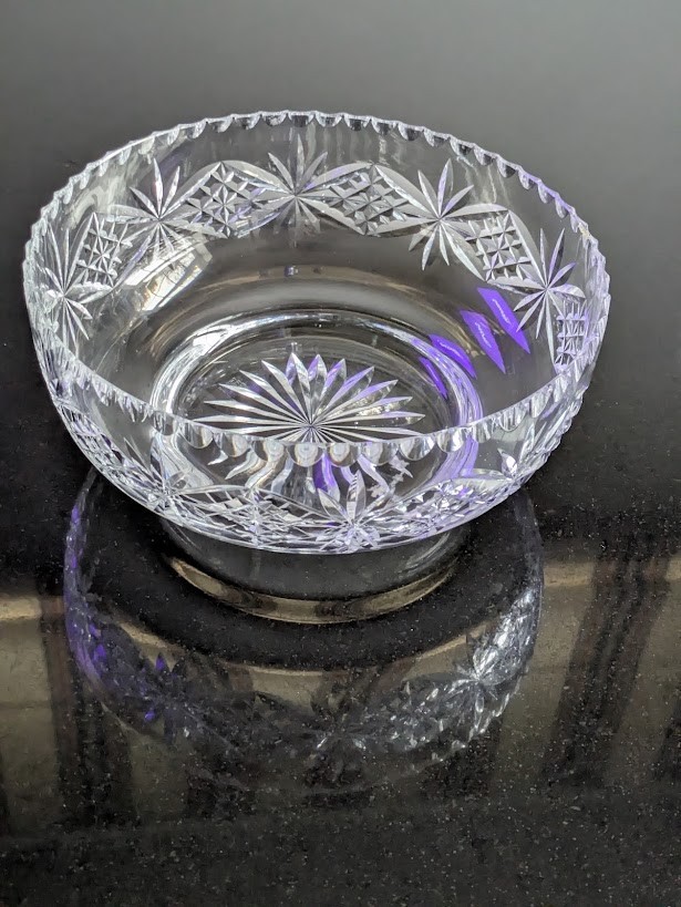 Thomas Webb cut glass, white wine, red wine, liqueur, glasses, bowl and ...