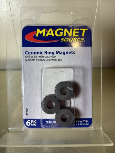 Master Magnetics 07005 Magnetic Ceramic Rings 3/4" - 6 Pieces | eBay