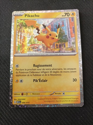 Carte Pokémon Pikachu 006/015 Holo Macdonald 2023 | eBay