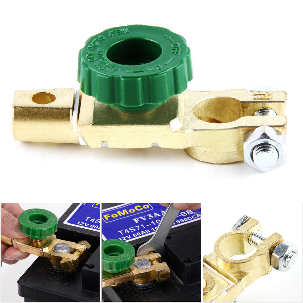 2x Car Battery Switch Isolator Terminal Quick Cut-off Disconnect Master ...