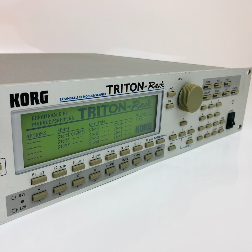 KORG TRITON RACK SYNTHESIZER sound source module multitimbral Tested | eBay