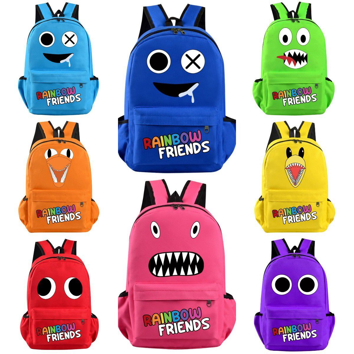 Roblox Friends Rainbow Colourful Backpack Large Capacity Bag Schoolbag ...