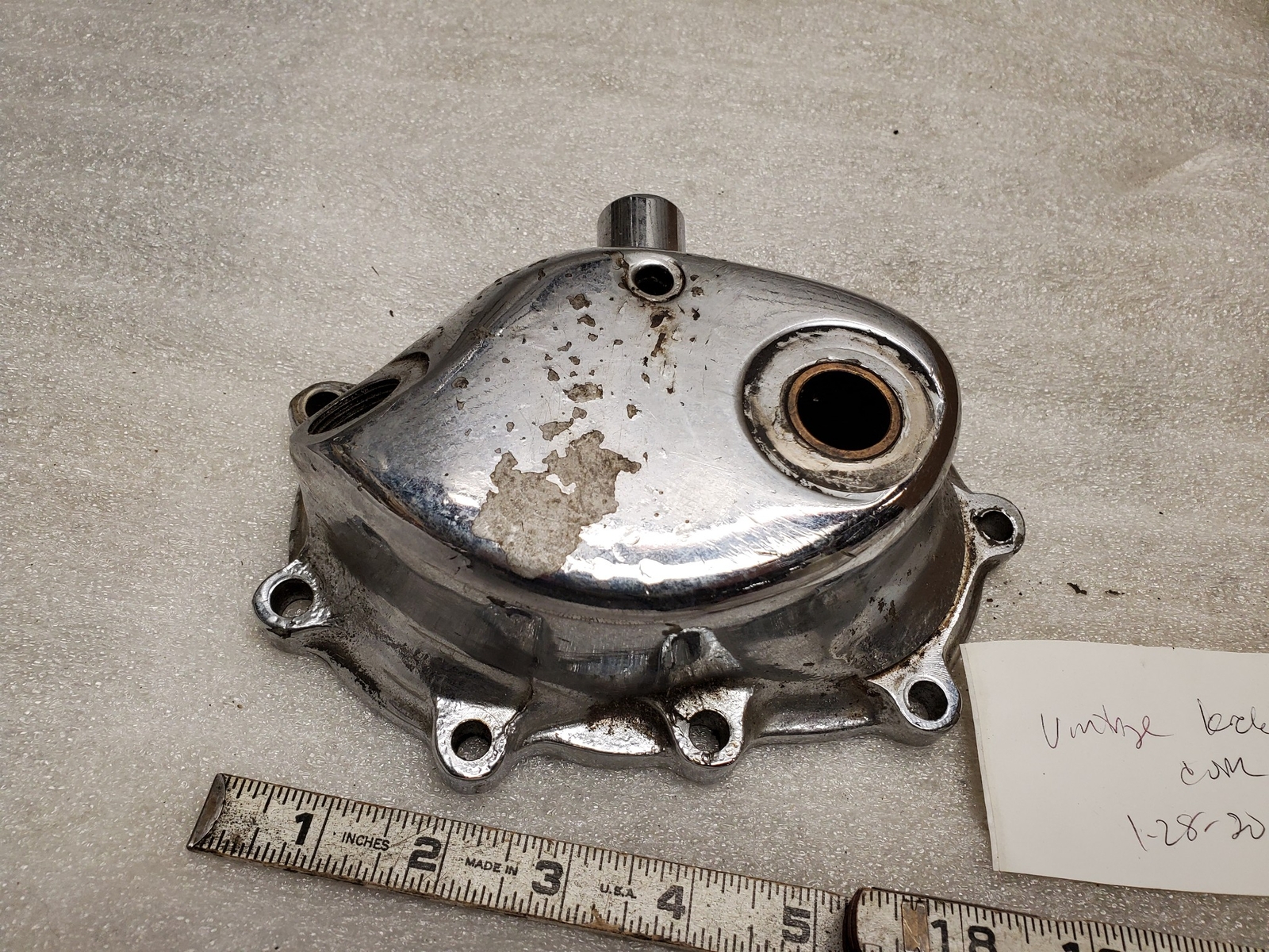 Vintage Transmission Kicker Cover Harley Panhead Knucklehead OEM ...