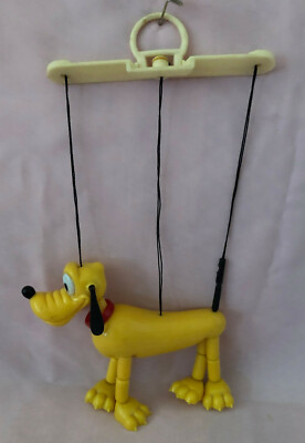 Vintage Walt Disney Plastic Pluto Original String Puppet Hong Kong 1960 ...