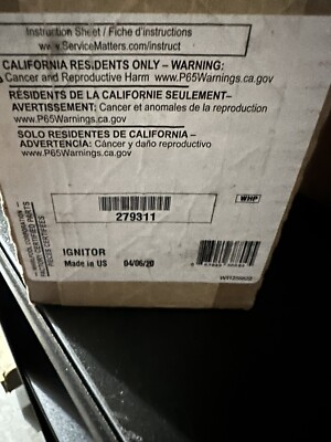 Dryer Igniter for Whirlpool Kenmore Maytag 279311 AP3094138 PS334180 ...