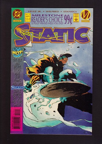 Static #27 NM 1st Print 1995 DC/Milestone Comics Movie Coming High ...
