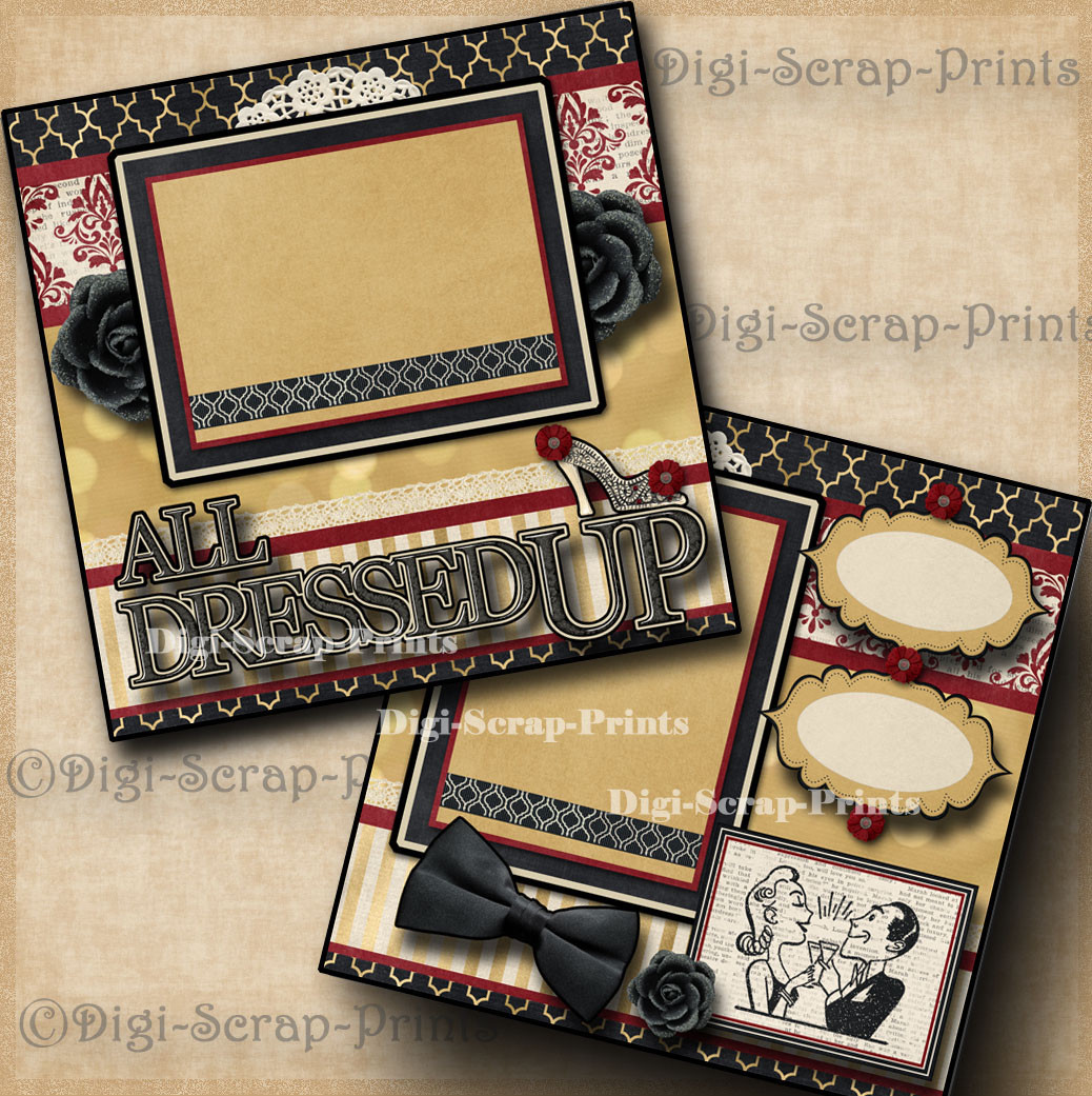 Printable Wedding Scrapbook Pages Wedding Dress Shopping Scrapbook