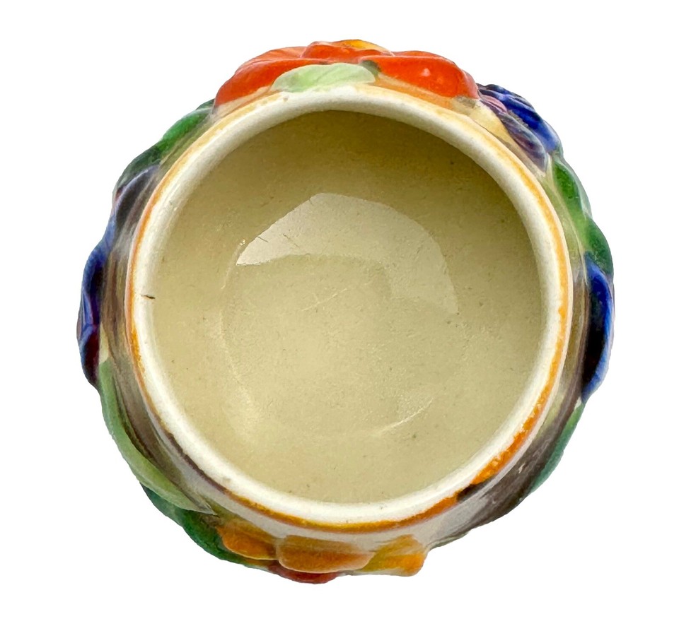 Clarice Cliff Bizarre Salt Shaker & Mustard Jar | Rare Vintage Set c ...