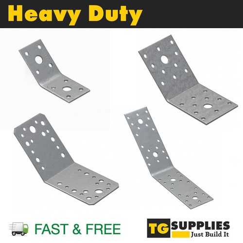 Heavy Duty Galvanised 135 Degrees Angle Bracket Corner Brace Timber 2 ...