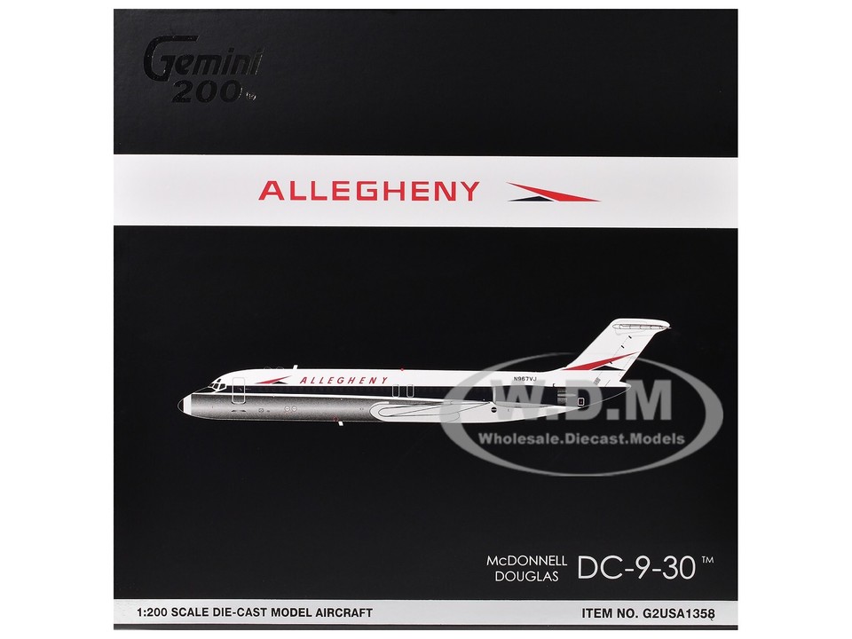 MCDONNELL DOUGLAS DC-9-30 AIRCRAFT ALLEGHENY AIRLINES 1/200 GEMINIJETS ...
