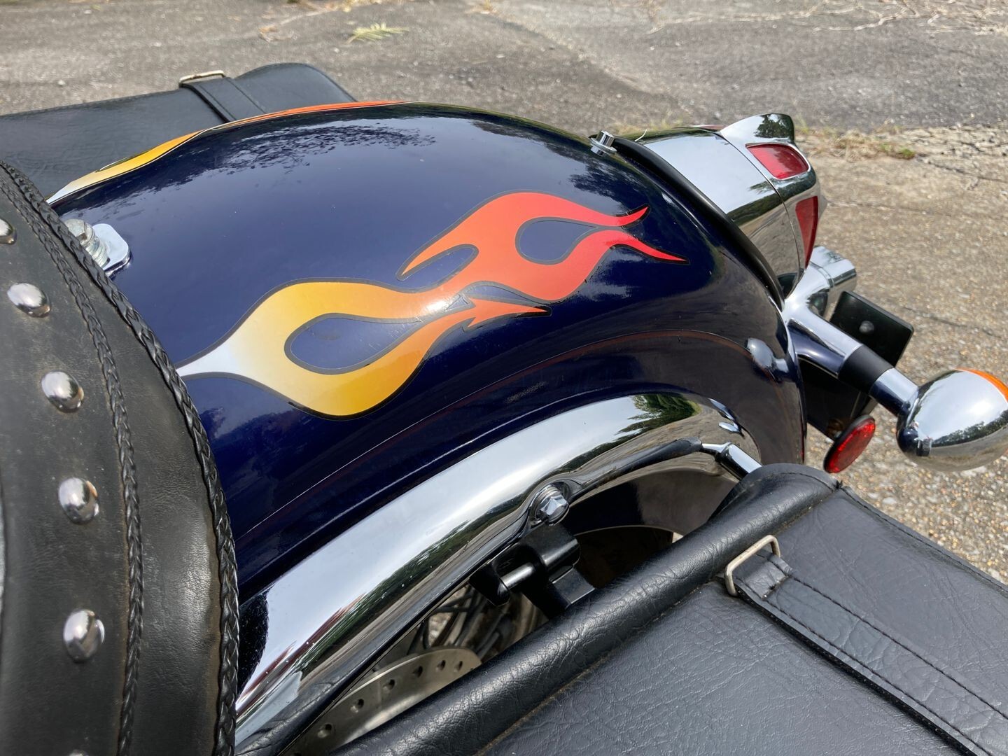 Motorcycle Flame Decals 6pc set - White Hot Fire - For Harley Honda DT6 ...