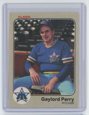 1983 Fleer Gaylord Perry . Seattle Mariners #483 | eBay