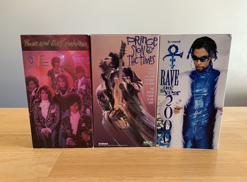 Prince VHS lot: Revolution Live - Sign O the Times - Rave Un2 the Year ...