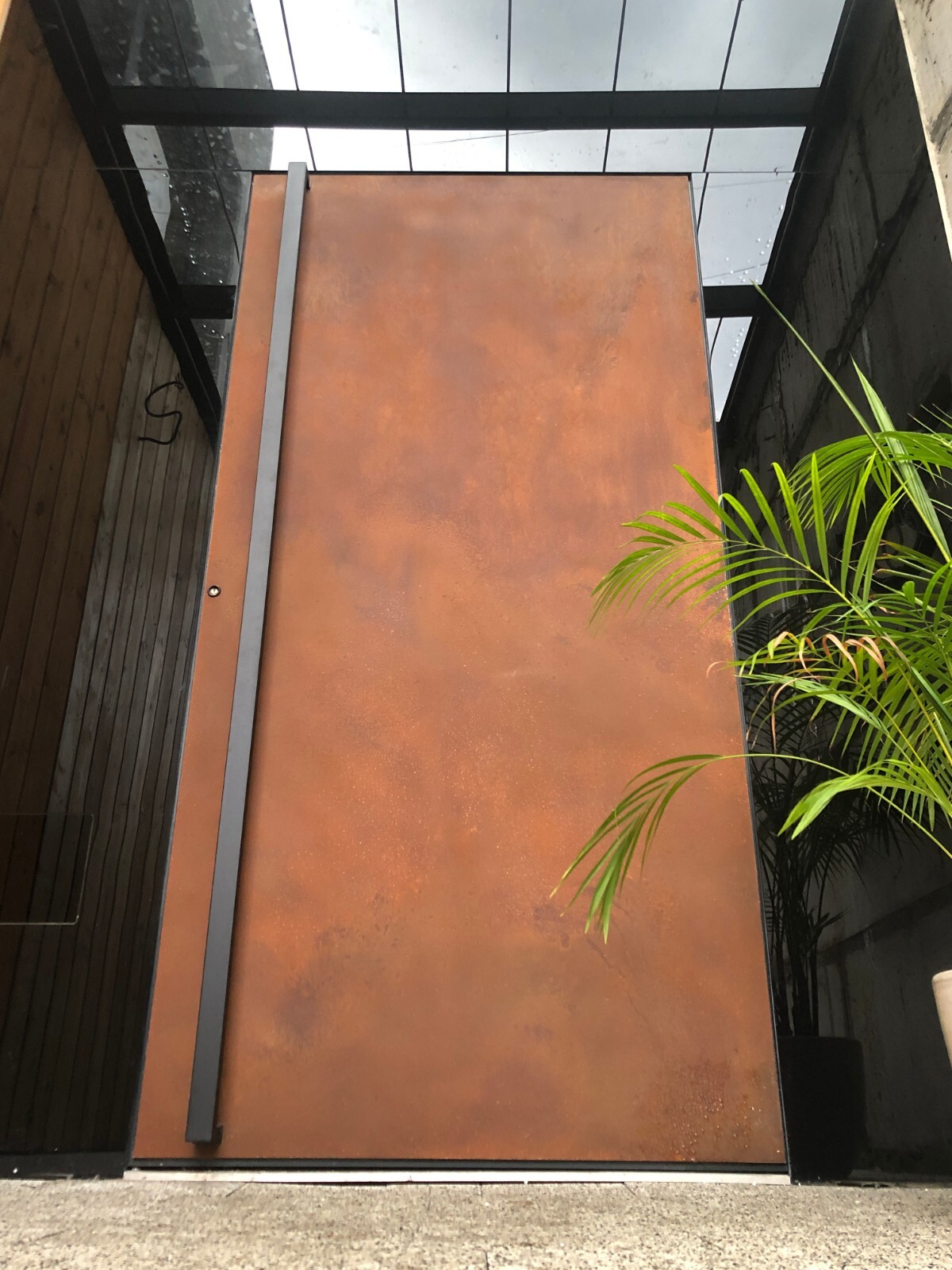Corten aluminium Schuco front door - any size, 5 point locking system ...