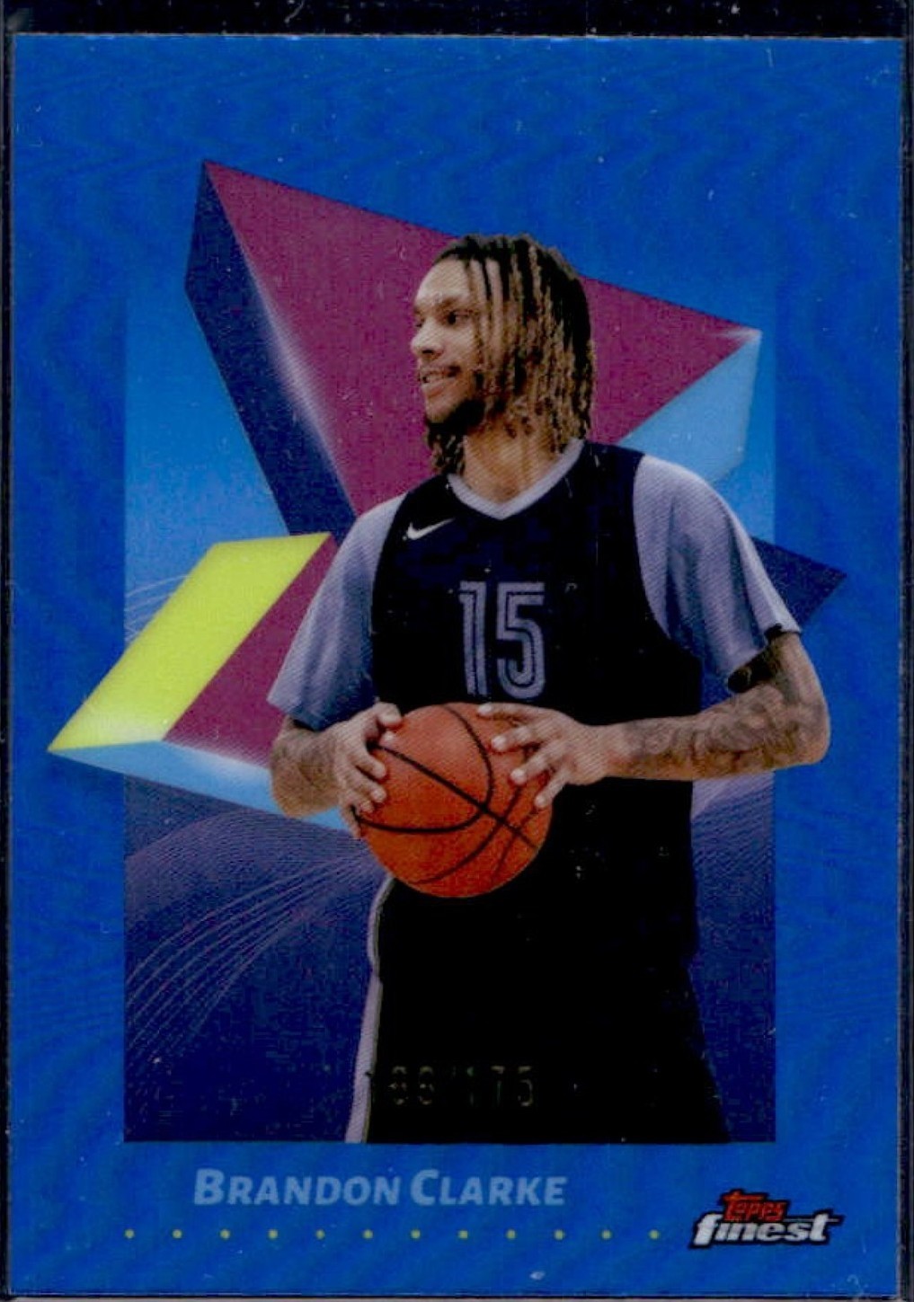 2024-25 Topps Finest - Common Brandon Clarke, Brandon Clarke #49 Blue ...