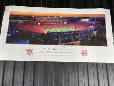 Nebraska Huskers 300th Sellout Poster. SIGNED by Coach TOM OSBORNE | eBay