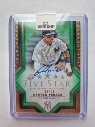 2023 Topps Five Star - Autographs Oswald Peraza #FSA-OP Green /15 (AU ...
