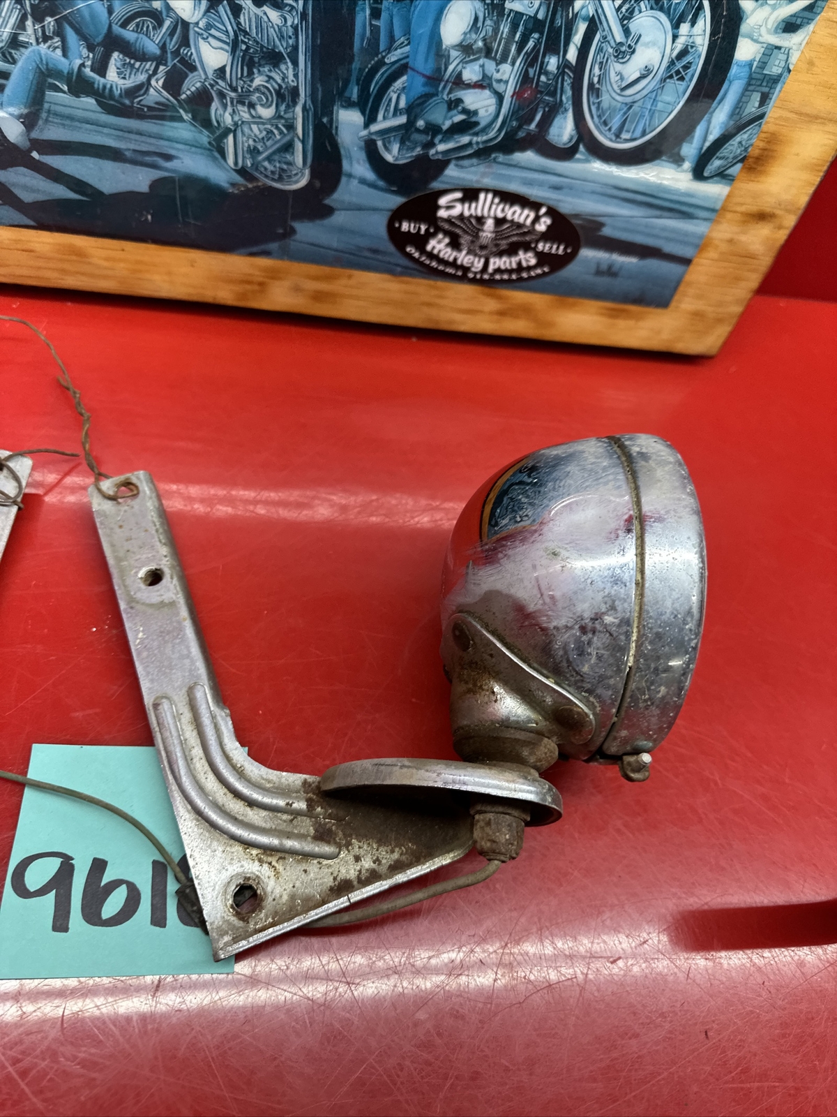 Harley Guide Spot Light Lamp Shovelhead Panhead Pair Chrome Vintage For ...