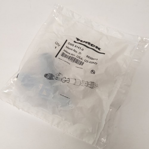 Turck DBS 8141-0 Straight Male M12 4-Pin Eurofast Field Wireable ...