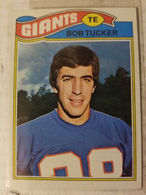 1977 Topps Football Card - #124 - Bob Tucker [Base] - New York Giants ...