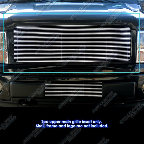 Fits 2009-2014 Ford F150 Main Upper Billet Grille Grill Insert | eBay
