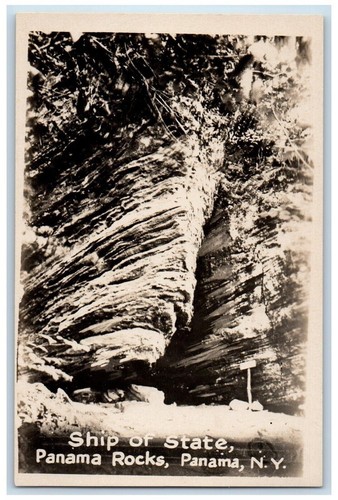 c1910 Ship of State Panama Rocks Panama New York NY RPPC Photo Postcard ...