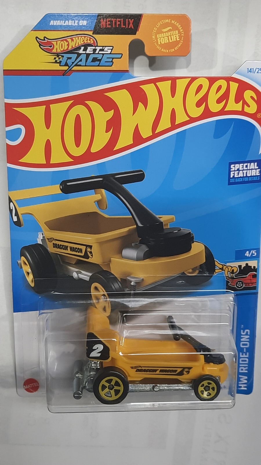 Hot Wheels Draggin Wagon Yellow #141 141/250 - 2024 HW Ride-Ons ...