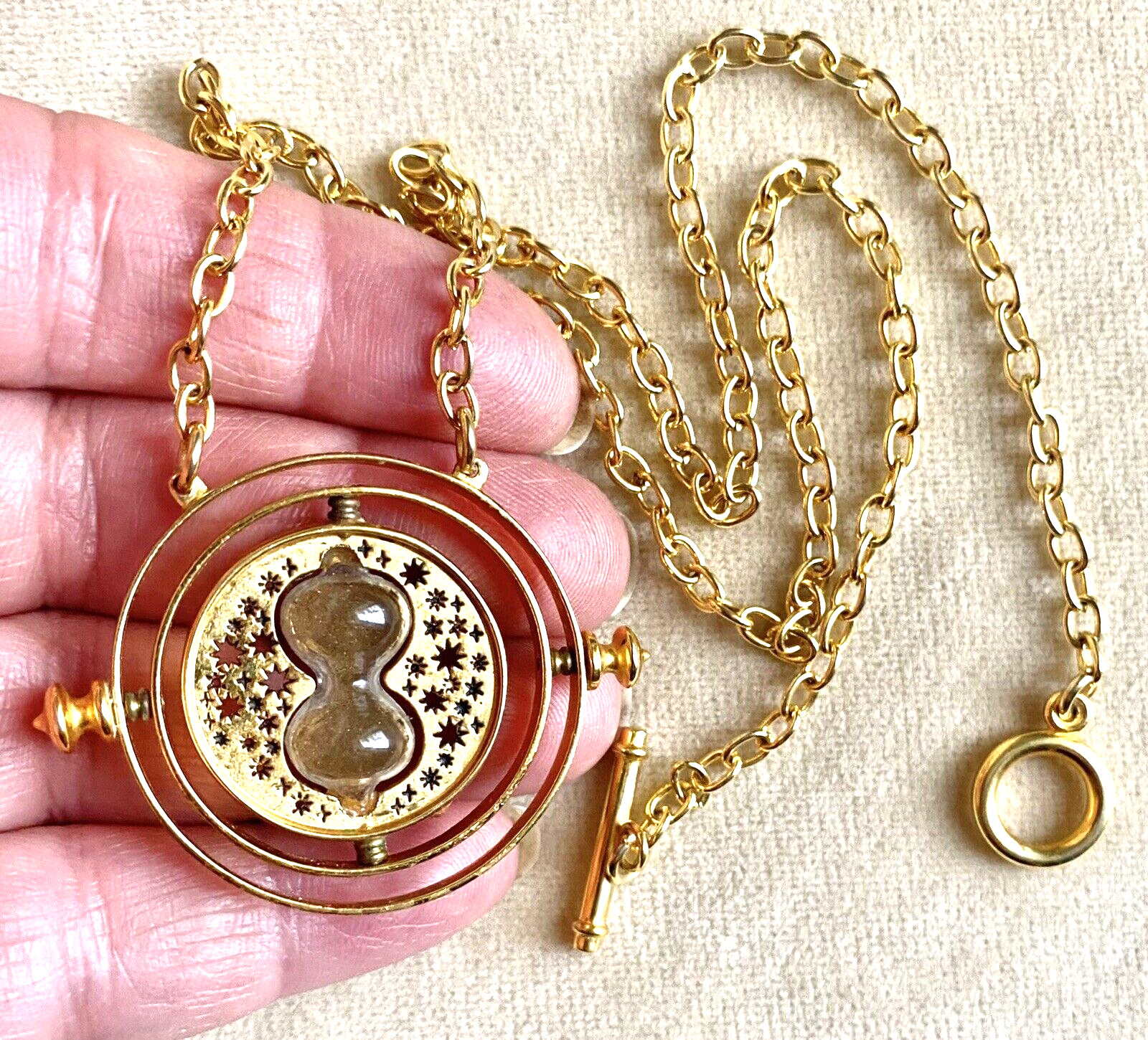 Harry Potter HERMIONE TIME TURNER Hourglass Rotating … - Gem