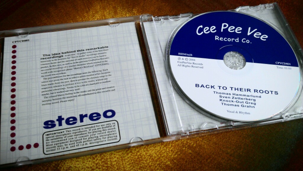 BACK TO THEIR ROOTS - Blues from Sweden Zetterberg Knock-Out Greg Grahn ...